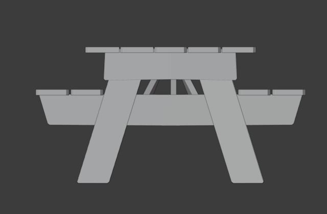 ANIMATED PICNIC TABLE 3D model animated | CGTrader