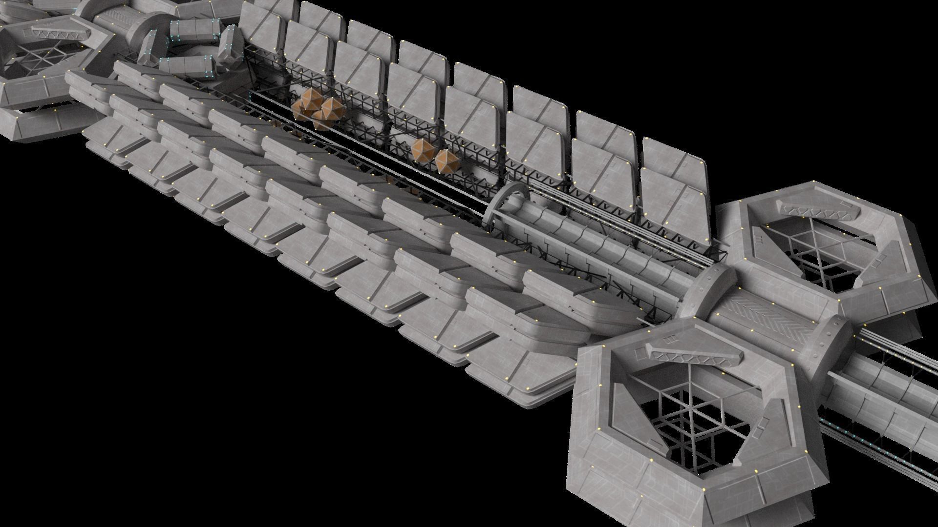 USCSS Covenant spaceship 3D model | CGTrader