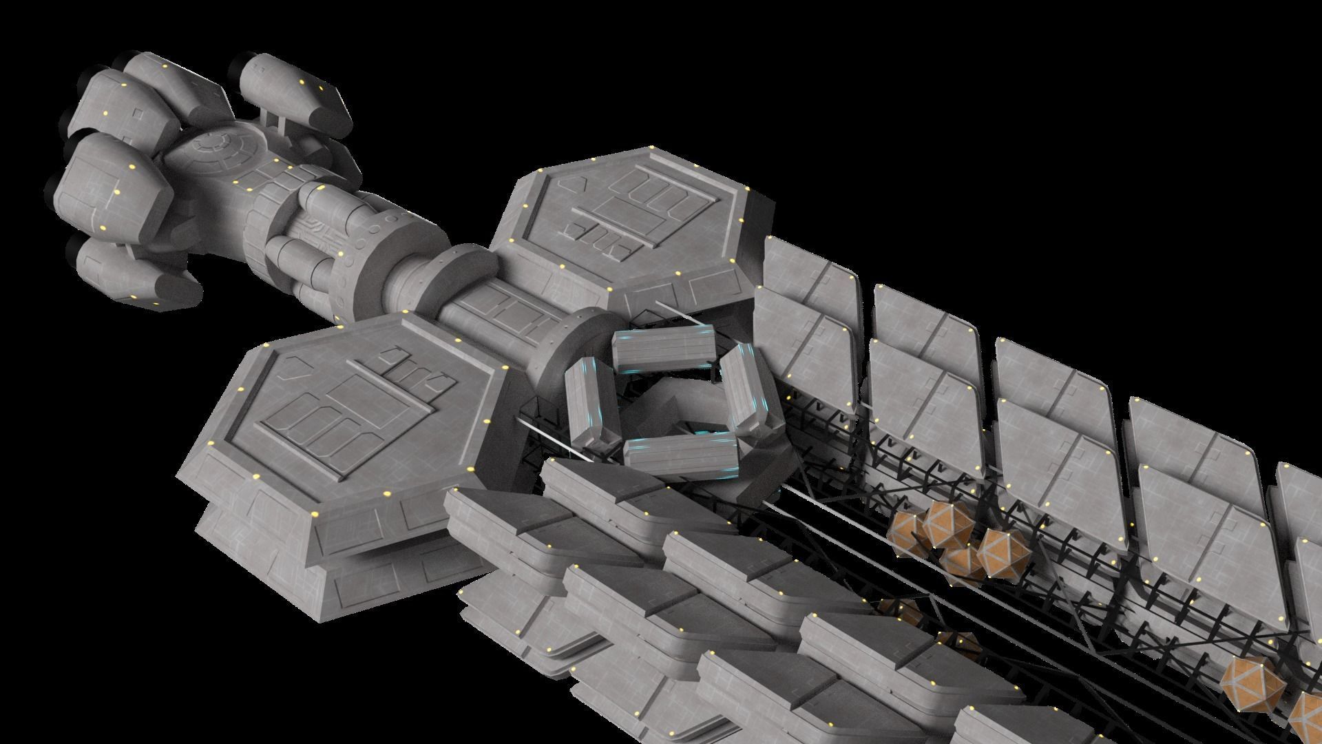 USCSS Covenant spaceship 3D model | CGTrader