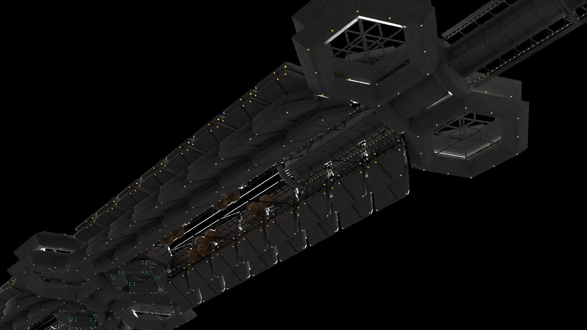USCSS Covenant spaceship 3D model | CGTrader