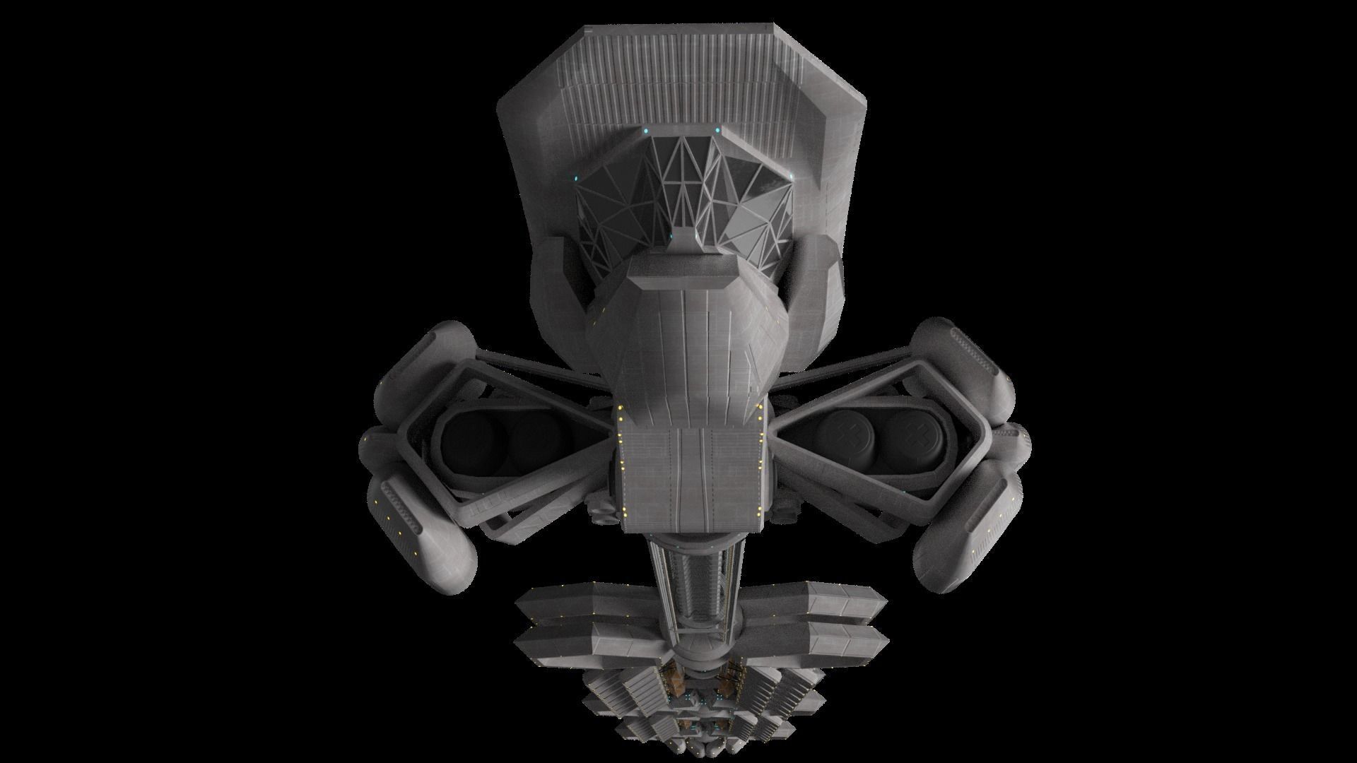 USCSS Covenant spaceship 3D model | CGTrader