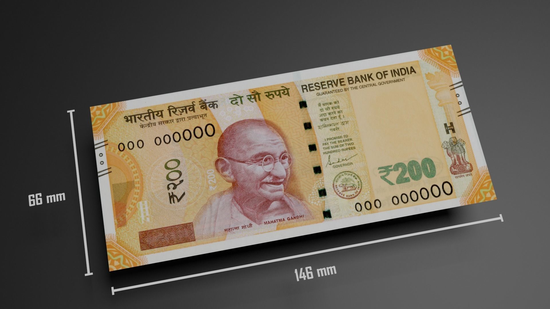 3D model Indian Rupees Note VR / AR / low-poly | CGTrader