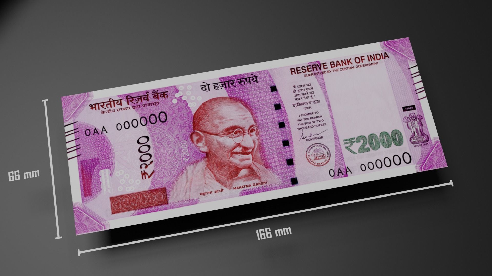 3D model Indian Rupees Note VR / AR / low-poly | CGTrader