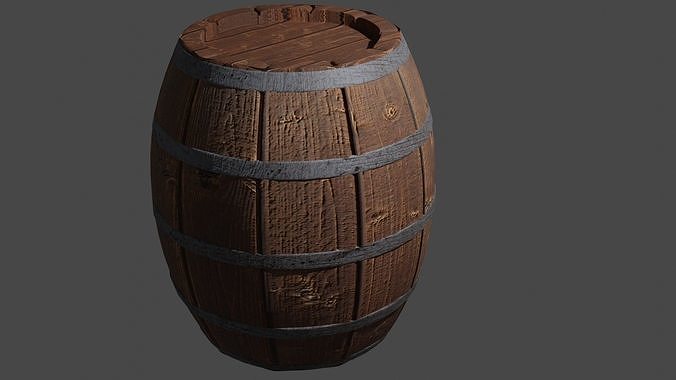 Wooden barrel 3D model | CGTrader