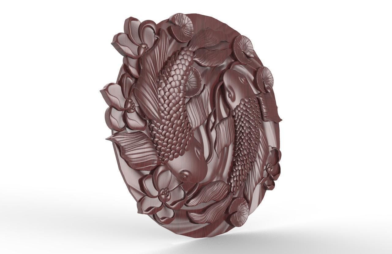 Fishes CNC 3D model 3D printable | CGTrader