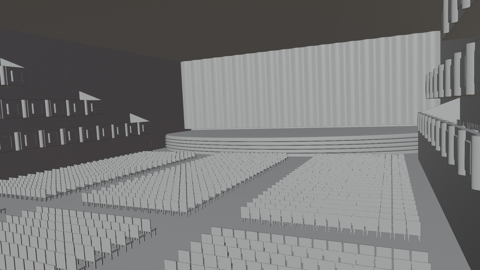 3D model Concert Hall Amphitheater VR / AR / low-poly | CGTrader