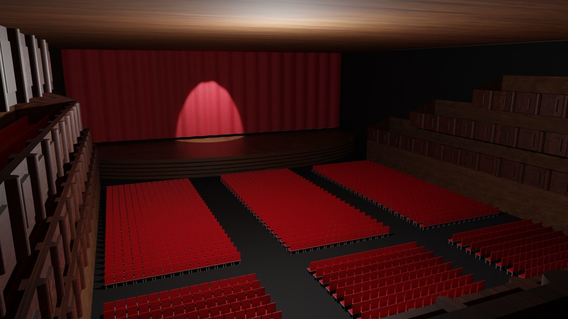 3D model Concert Hall Amphitheater VR / AR / low-poly | CGTrader