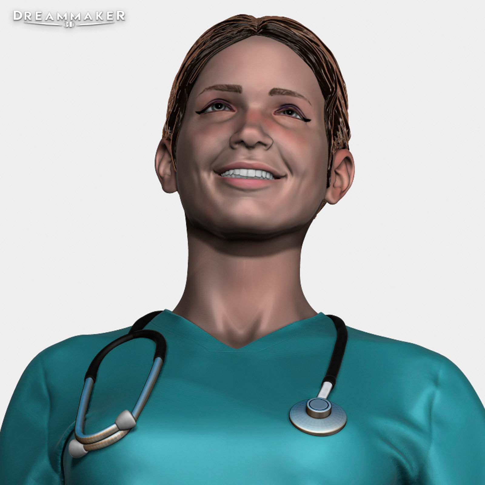 Female nurse 3D model 3D printable | CGTrader