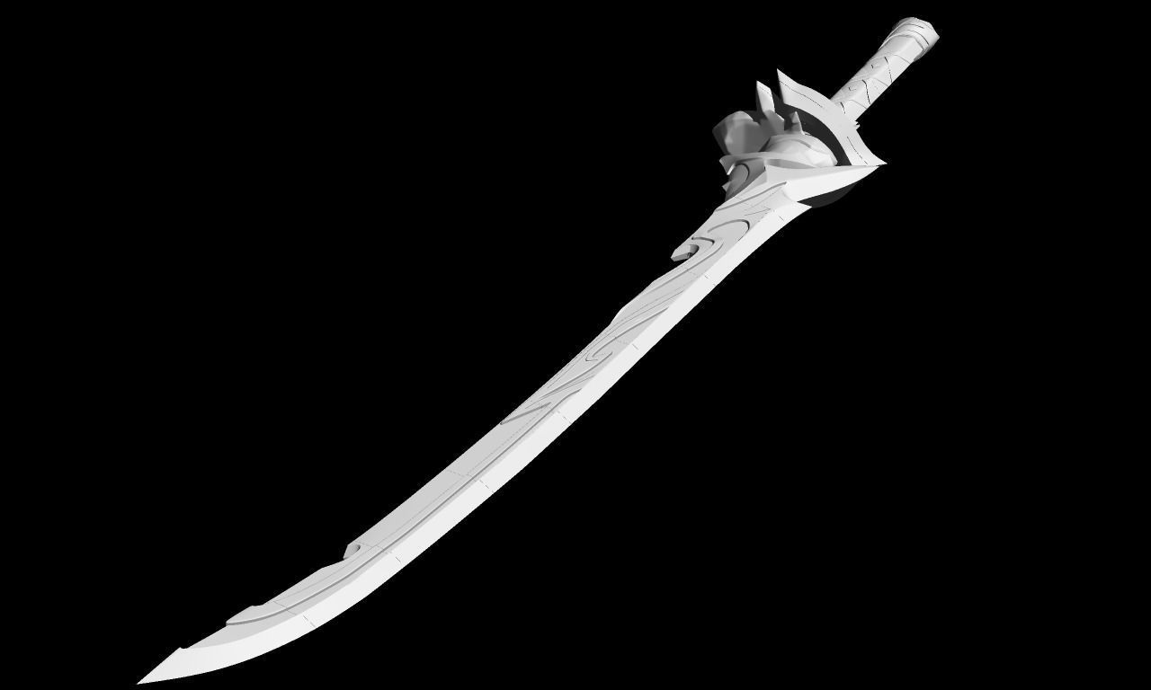 genshin impact Kagotsurube Isshin kazuha sword 3D model 3D printable ...