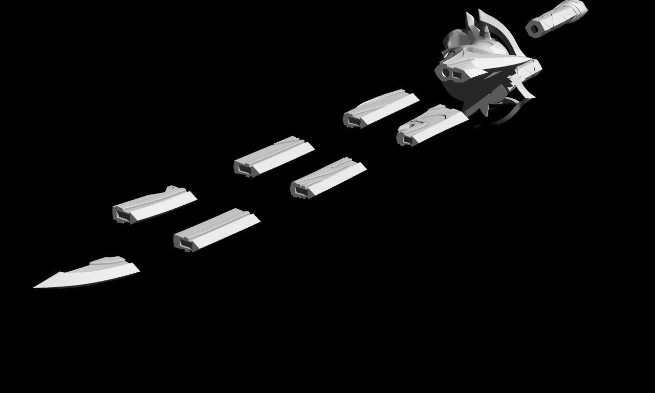 genshin impact Kagotsurube Isshin kazuha sword 3D model 3D printable ...