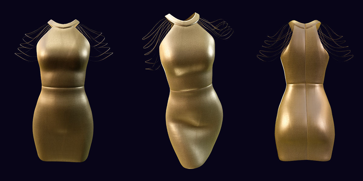 7 Prom Dresses Vol1 3D model | CGTrader