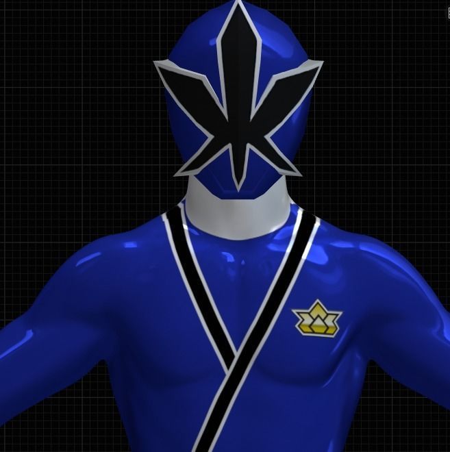 Samurai Power Rangers Male Pack 3D model rigged | CGTrader