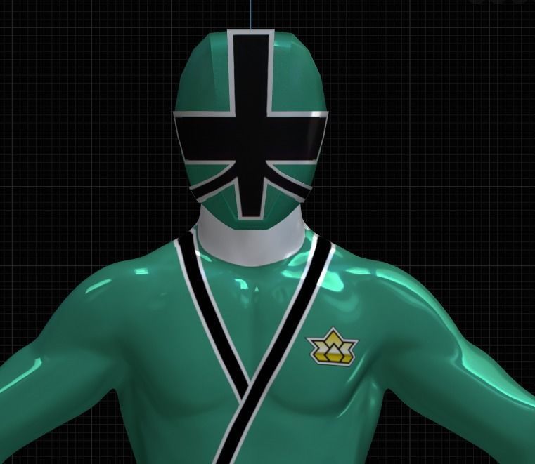 Samurai Power Rangers Male Pack 3D model rigged | CGTrader