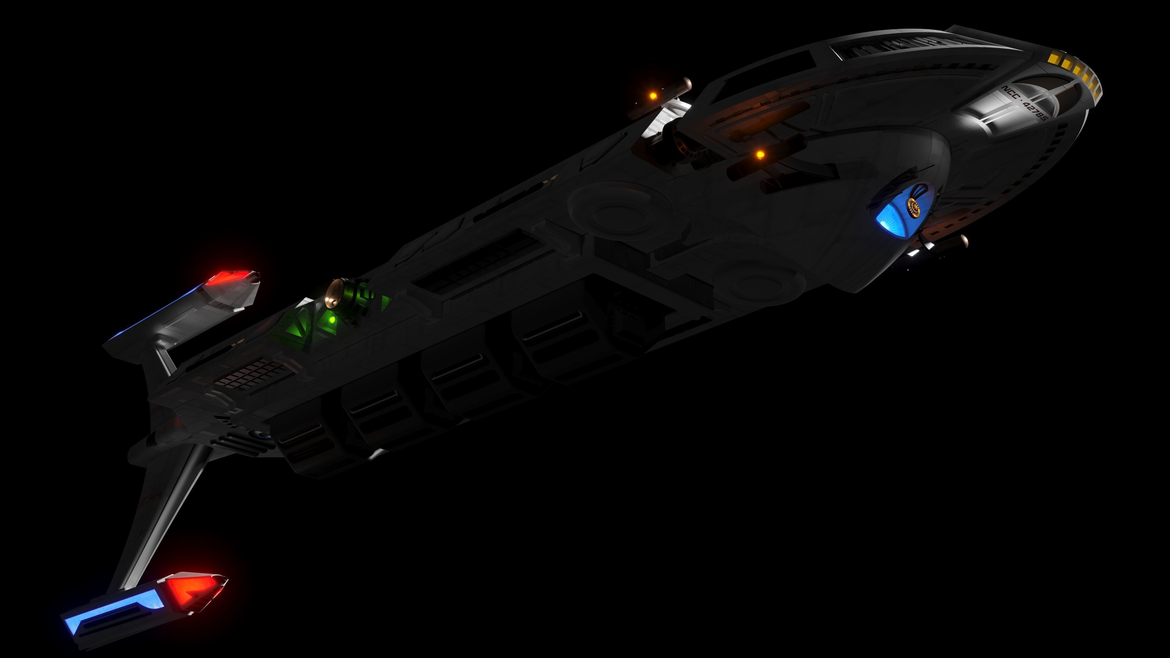 STAR-TREK Federation Cargo Freighter 3D model | CGTrader