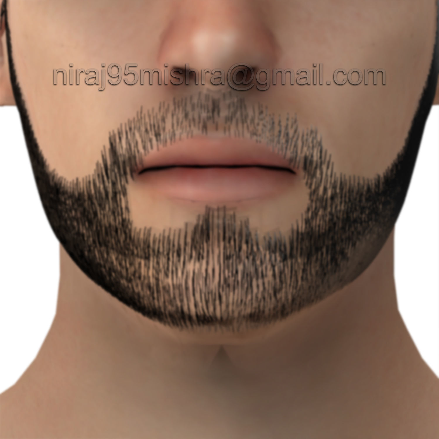 Beard design for men 3D model | CGTrader