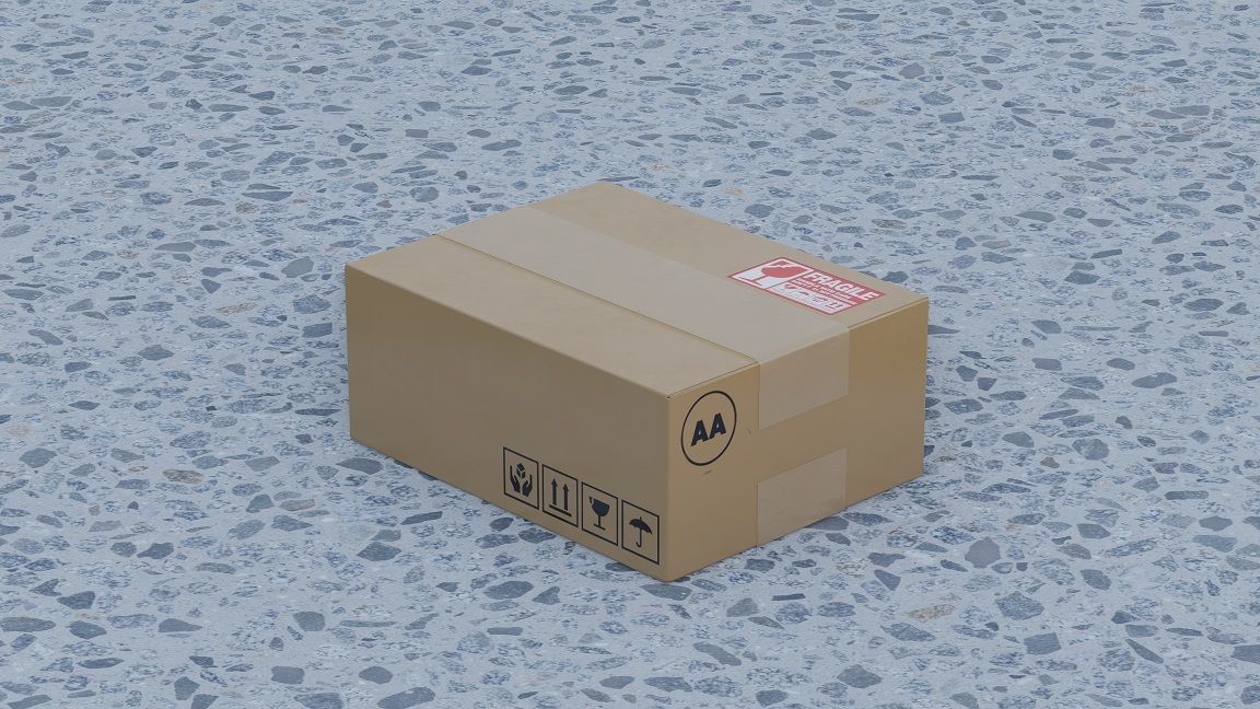 parcel box 3D model | CGTrader