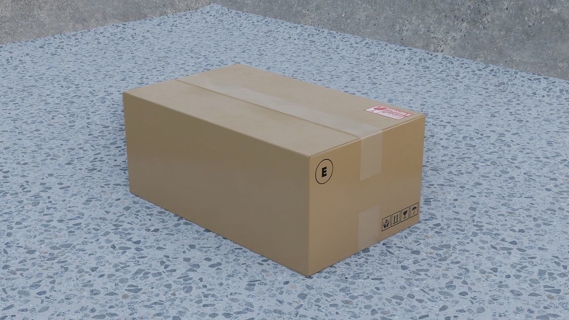 parcel box 3D model | CGTrader