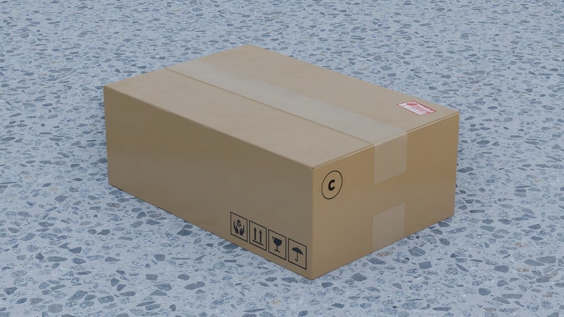 parcel box 3D model | CGTrader