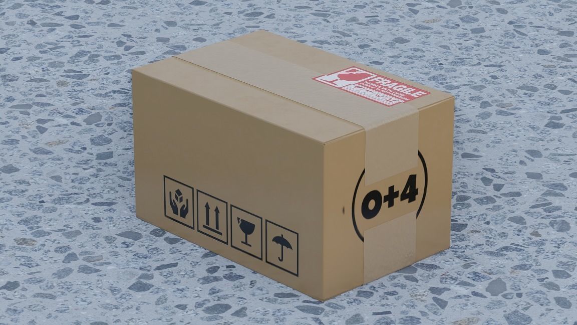parcel box 3D model | CGTrader