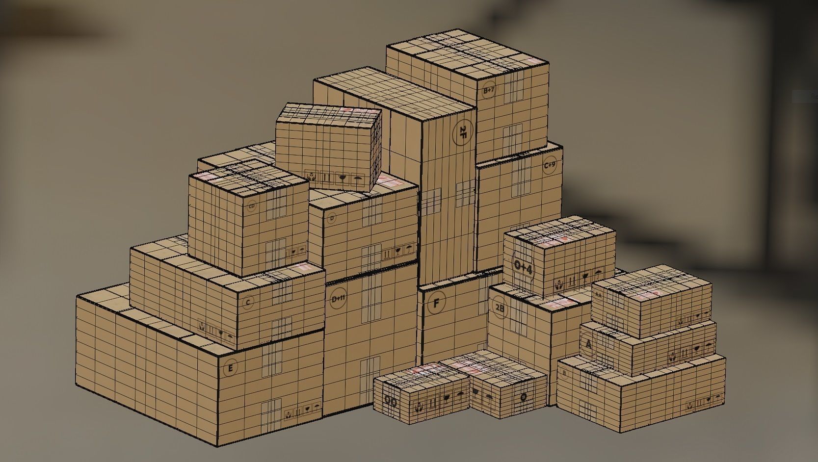 parcel box 3D model | CGTrader