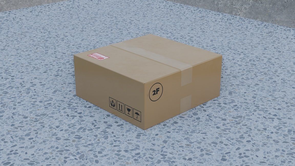 parcel box 3D model | CGTrader