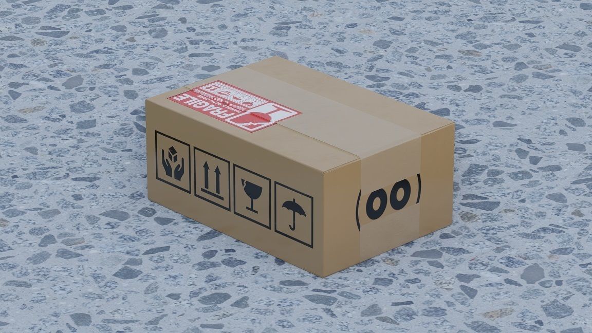 parcel box 3D model | CGTrader