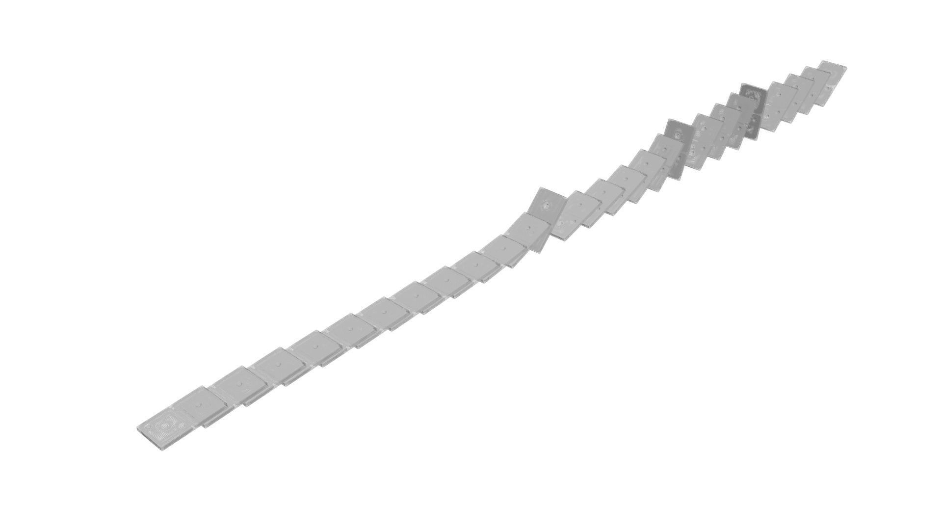 Drawing Line With Dominoes 3D model animated | CGTrader