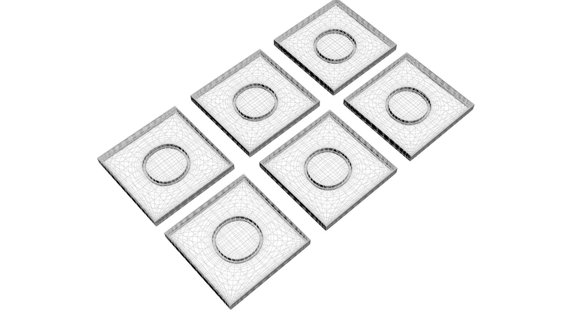 Dice Lego Tiles Set 3D model | CGTrader