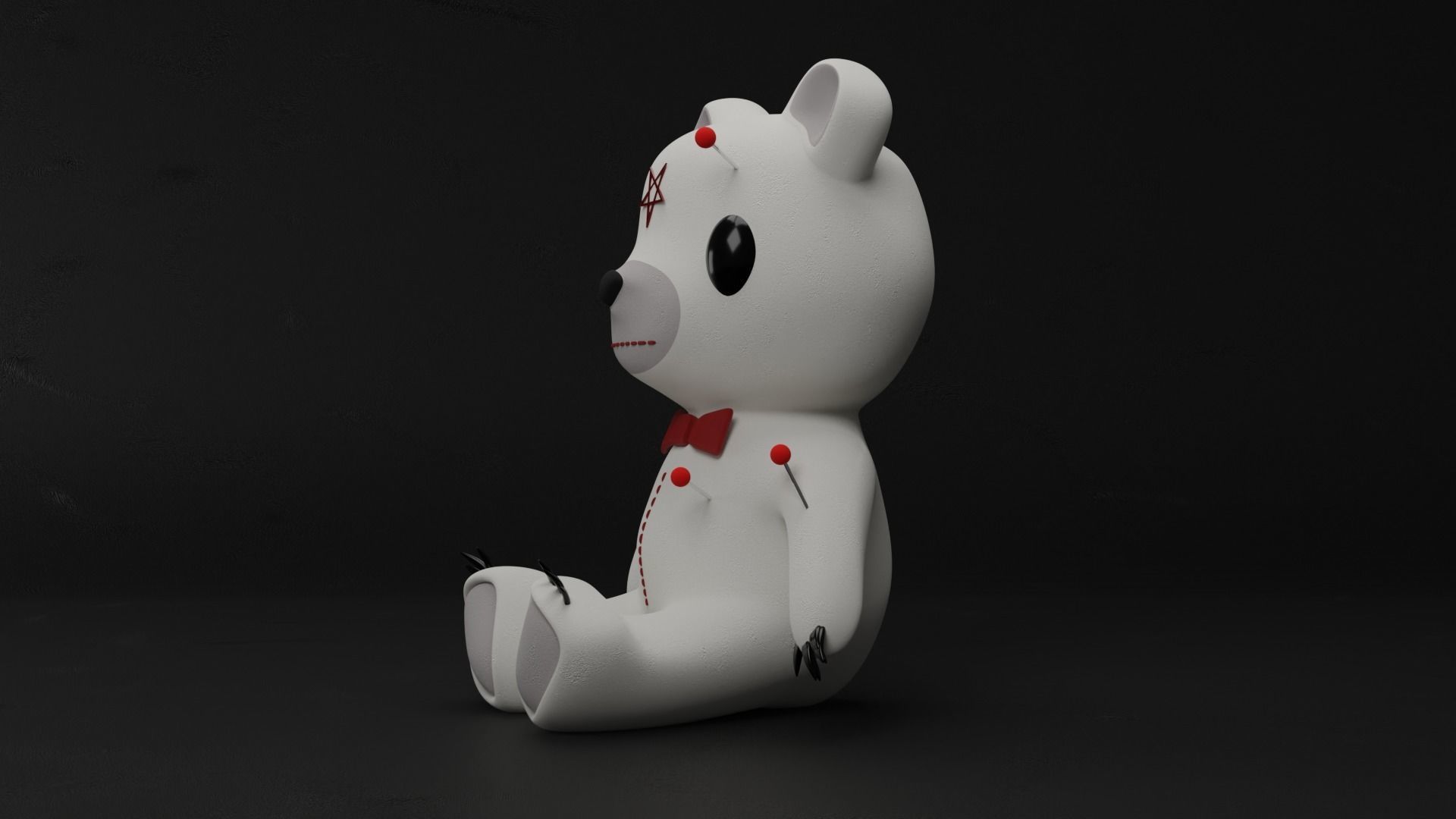 Demon Teddy Bear 3D model | CGTrader