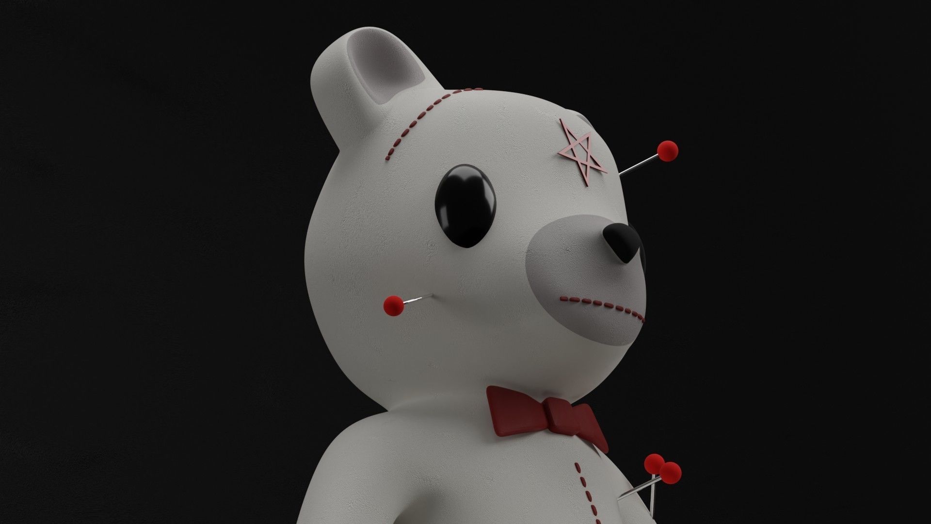 Demon Teddy Bear 3D model | CGTrader