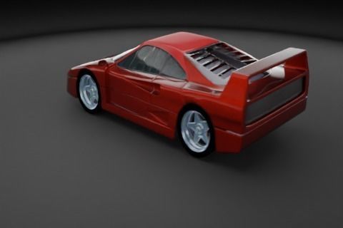 ferrari f40 car free VR / AR / low-poly 3D model | CGTrader