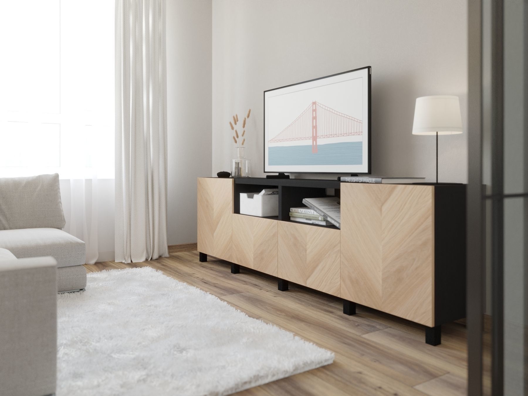 TV stand BESTA 3D model | CGTrader