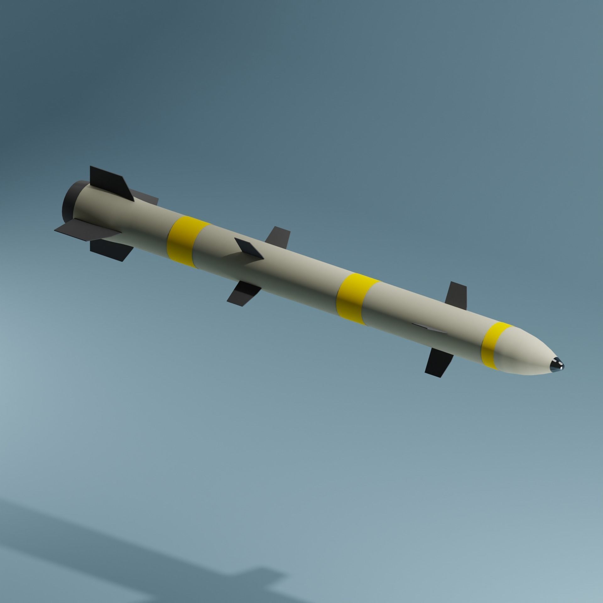 ROCKET missile 3D model | CGTrader