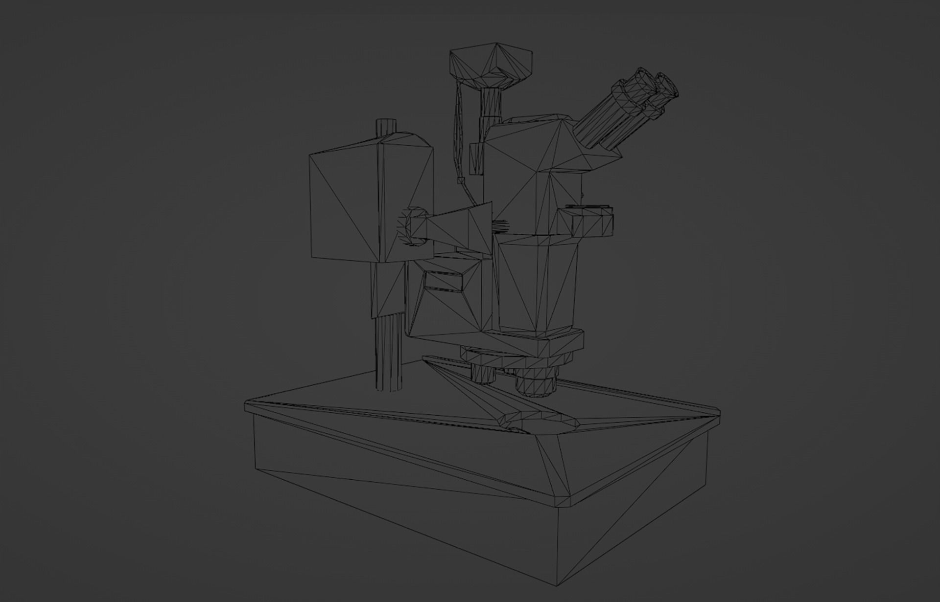 3D model Microscope VR / AR / low-poly | CGTrader