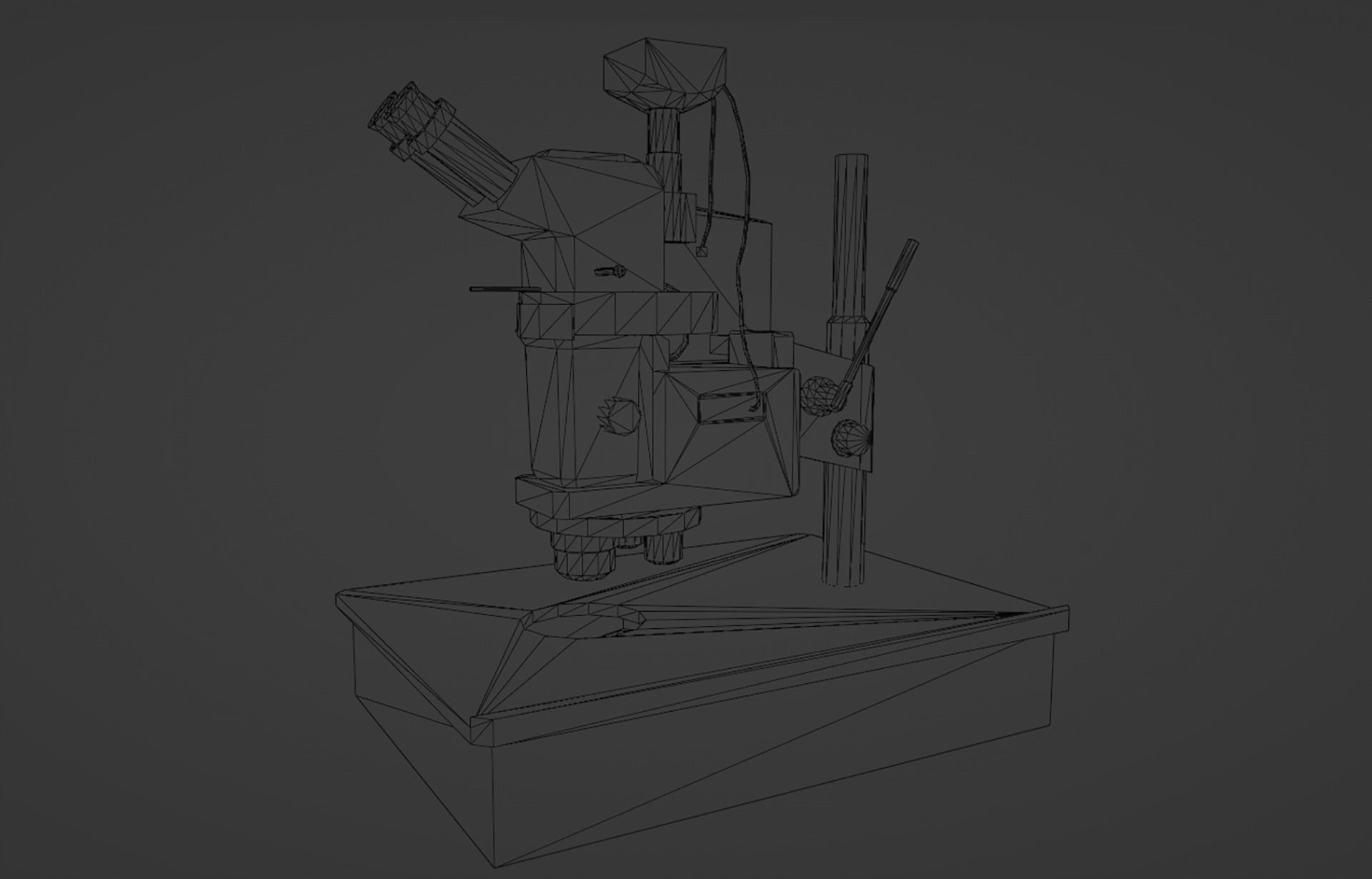 3D model Microscope VR / AR / low-poly | CGTrader