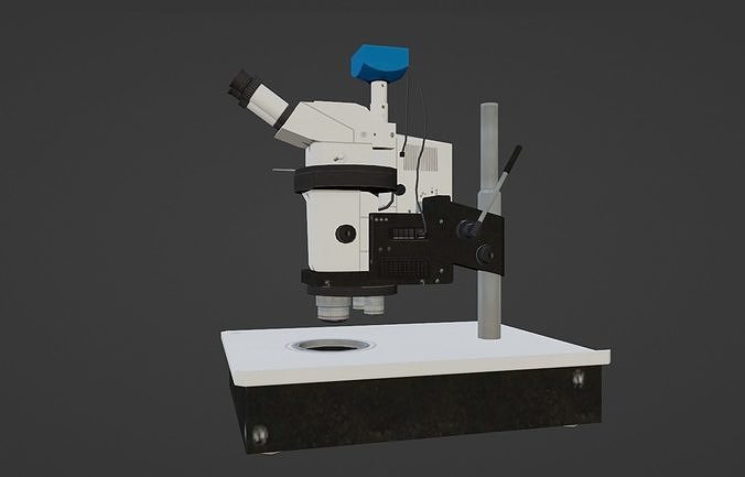 3D model Microscope VR / AR / low-poly | CGTrader