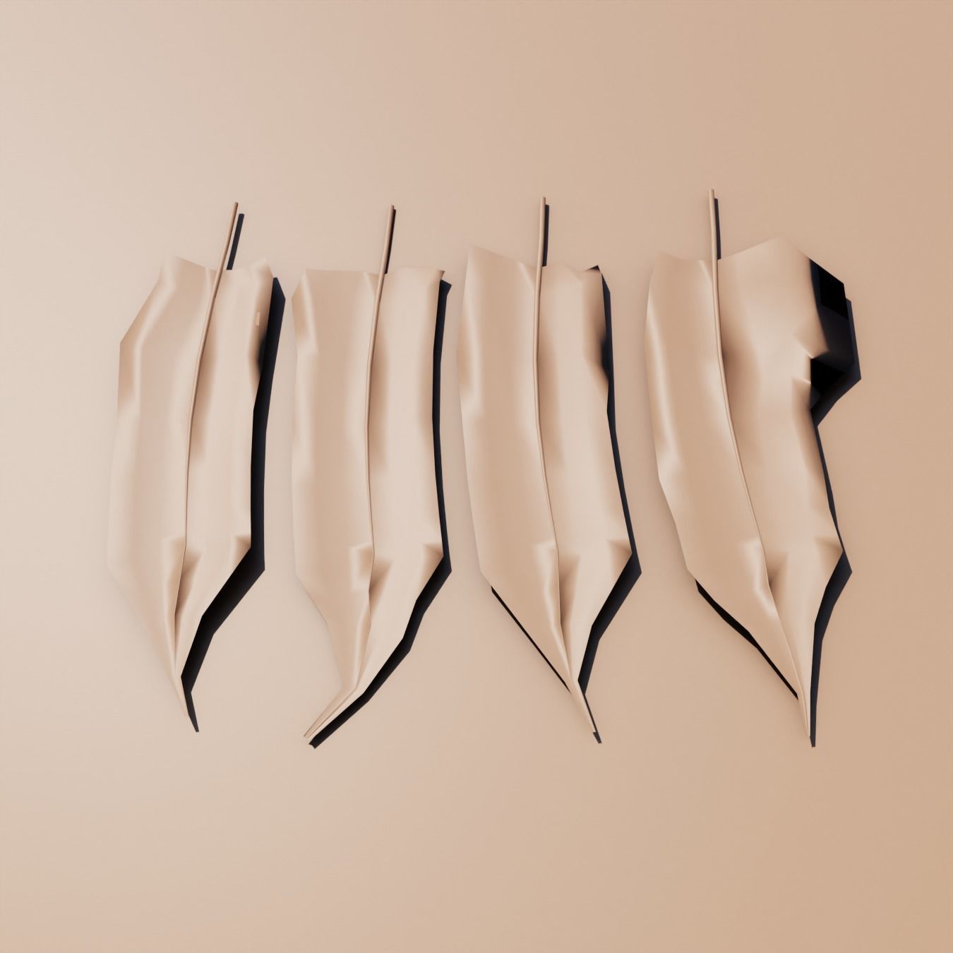 3D model Colorful Feathers VR / AR / low-poly | CGTrader