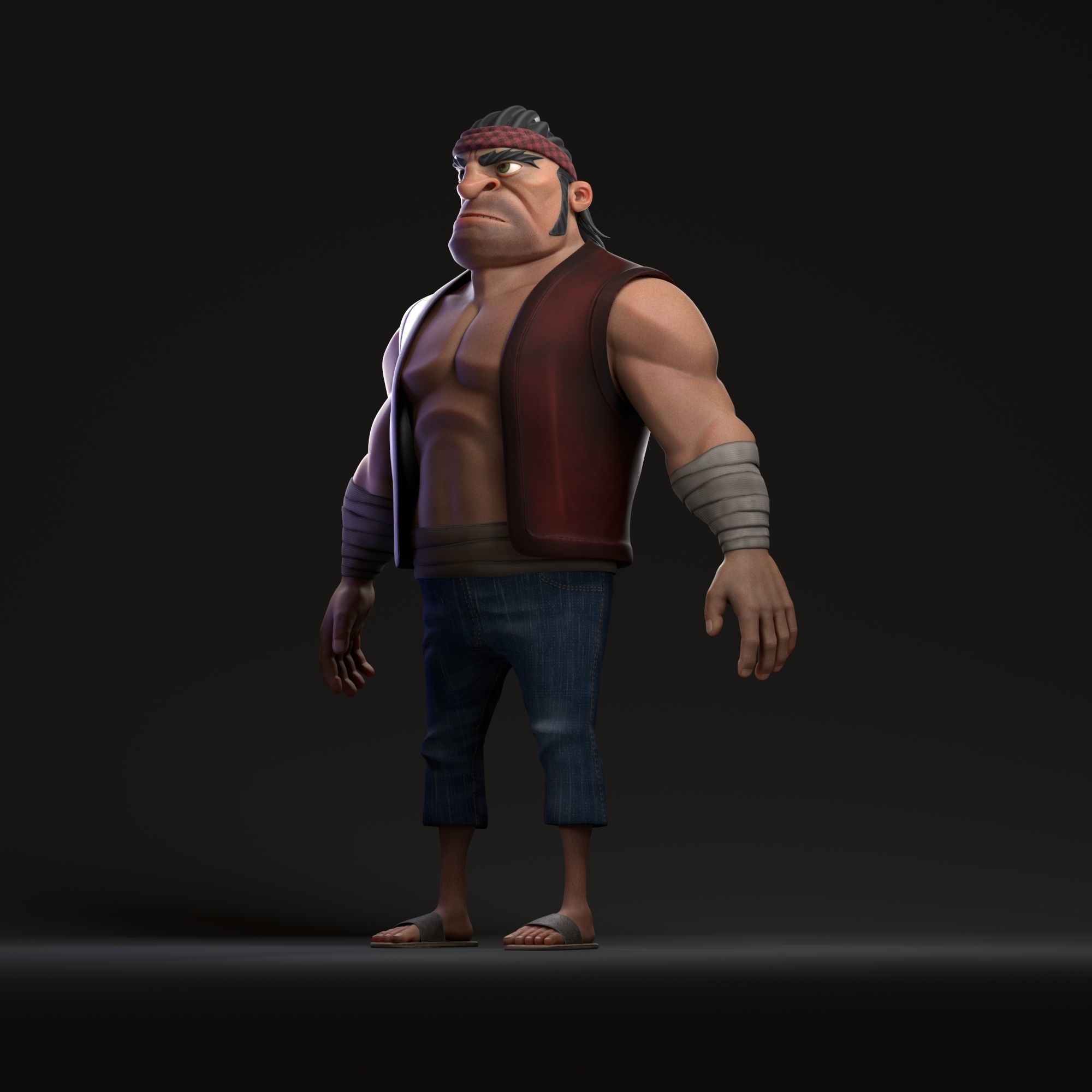 3D model Street Fighter stylized VR / AR / low-poly | CGTrader