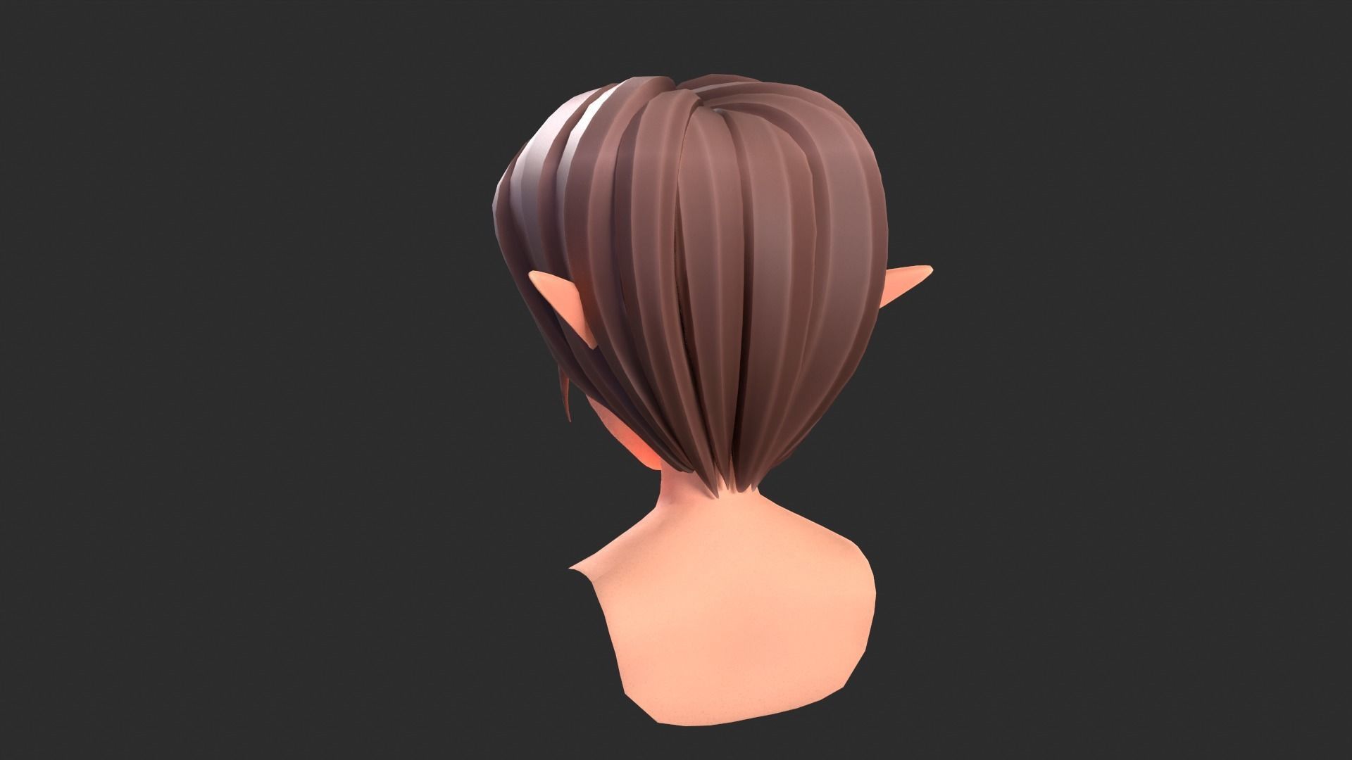 3D model Female Elf Head - rigged VR / AR / low-poly | CGTrader