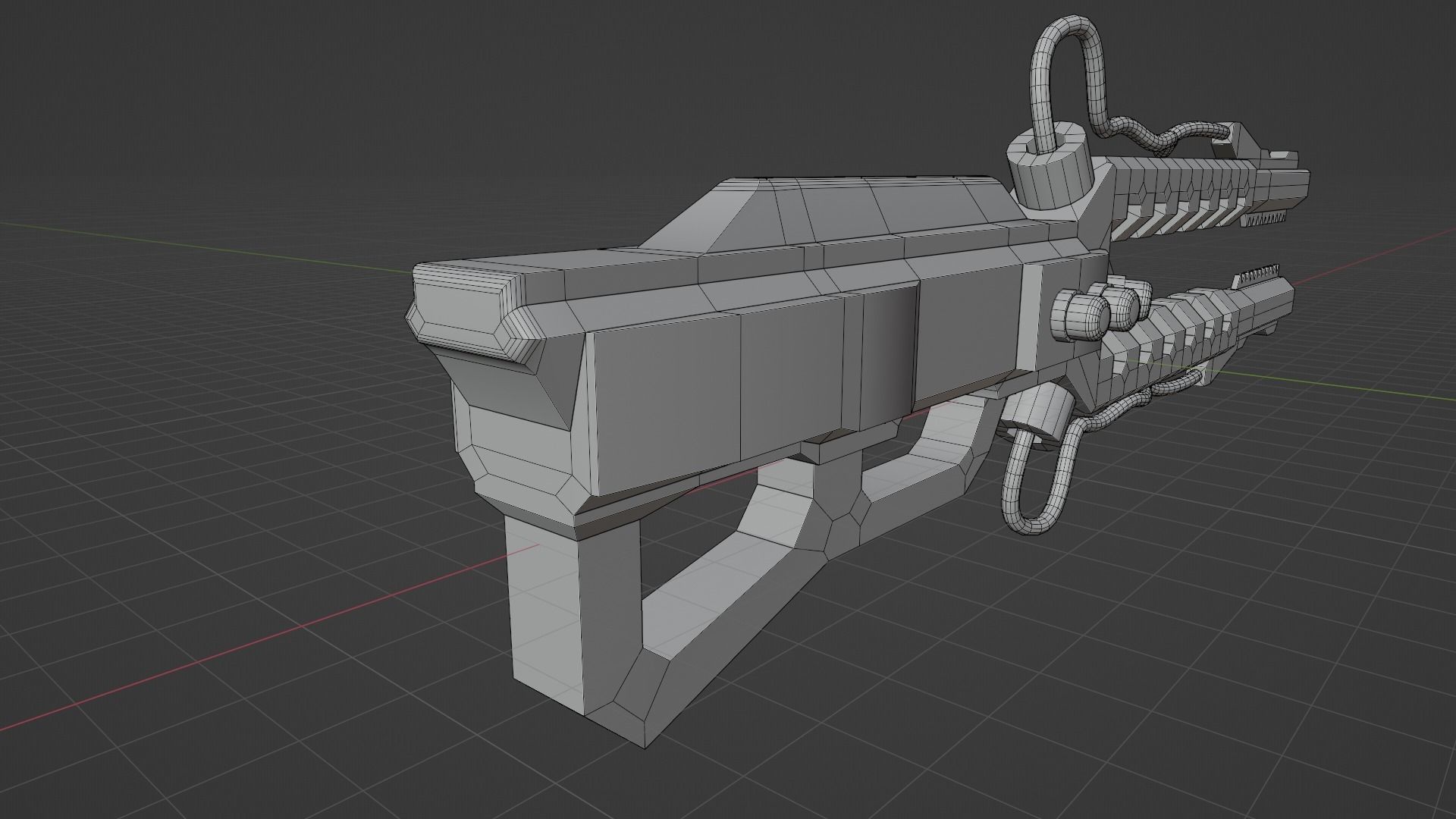 RailGun gun with two blades free VR / AR / low-poly 3D model | CGTrader