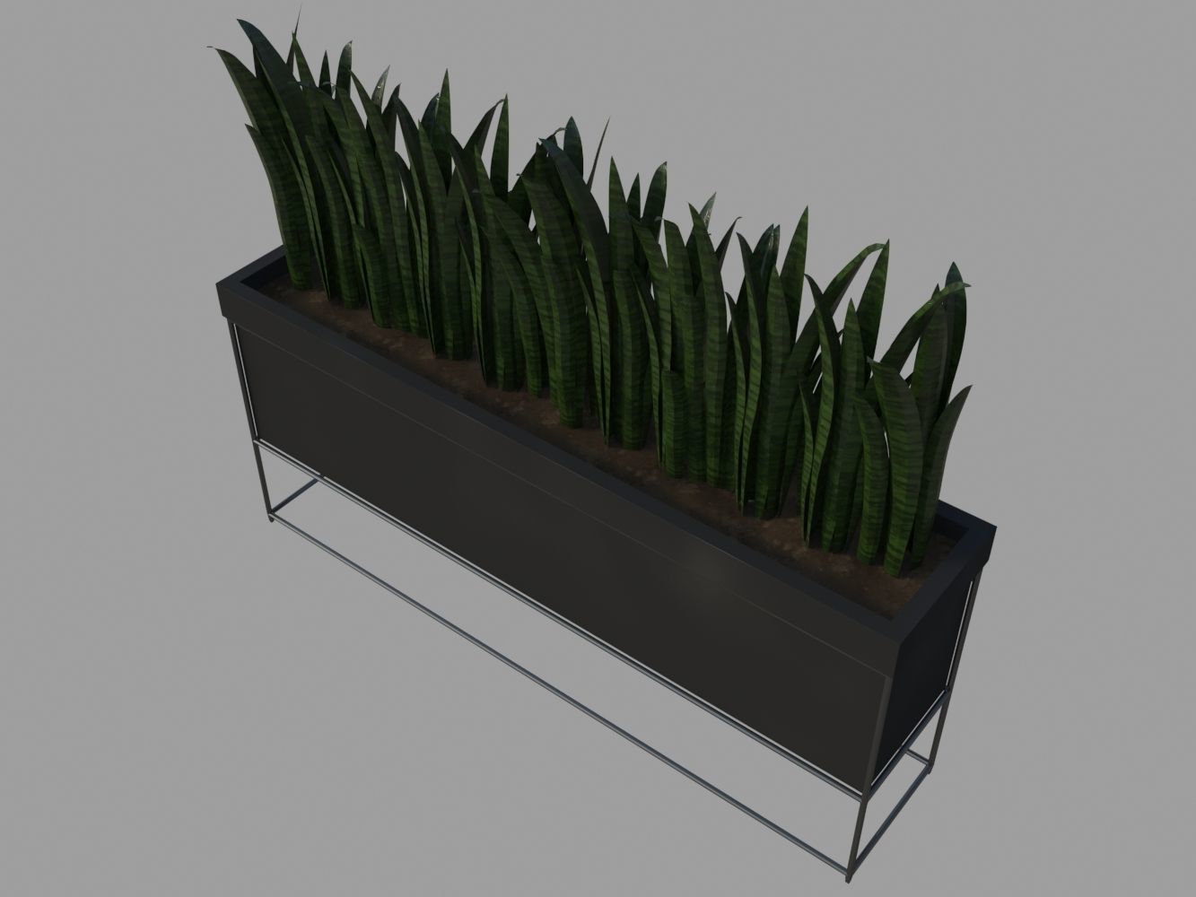 flowerbox planter free 3D model | CGTrader