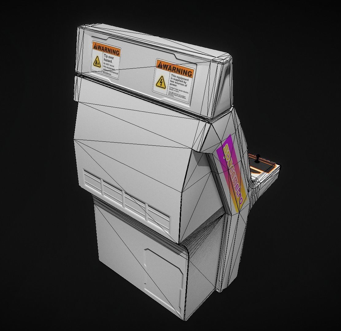 3D model Metrospace Arcade Machine Retro Game Cabinet VR / AR / low ...