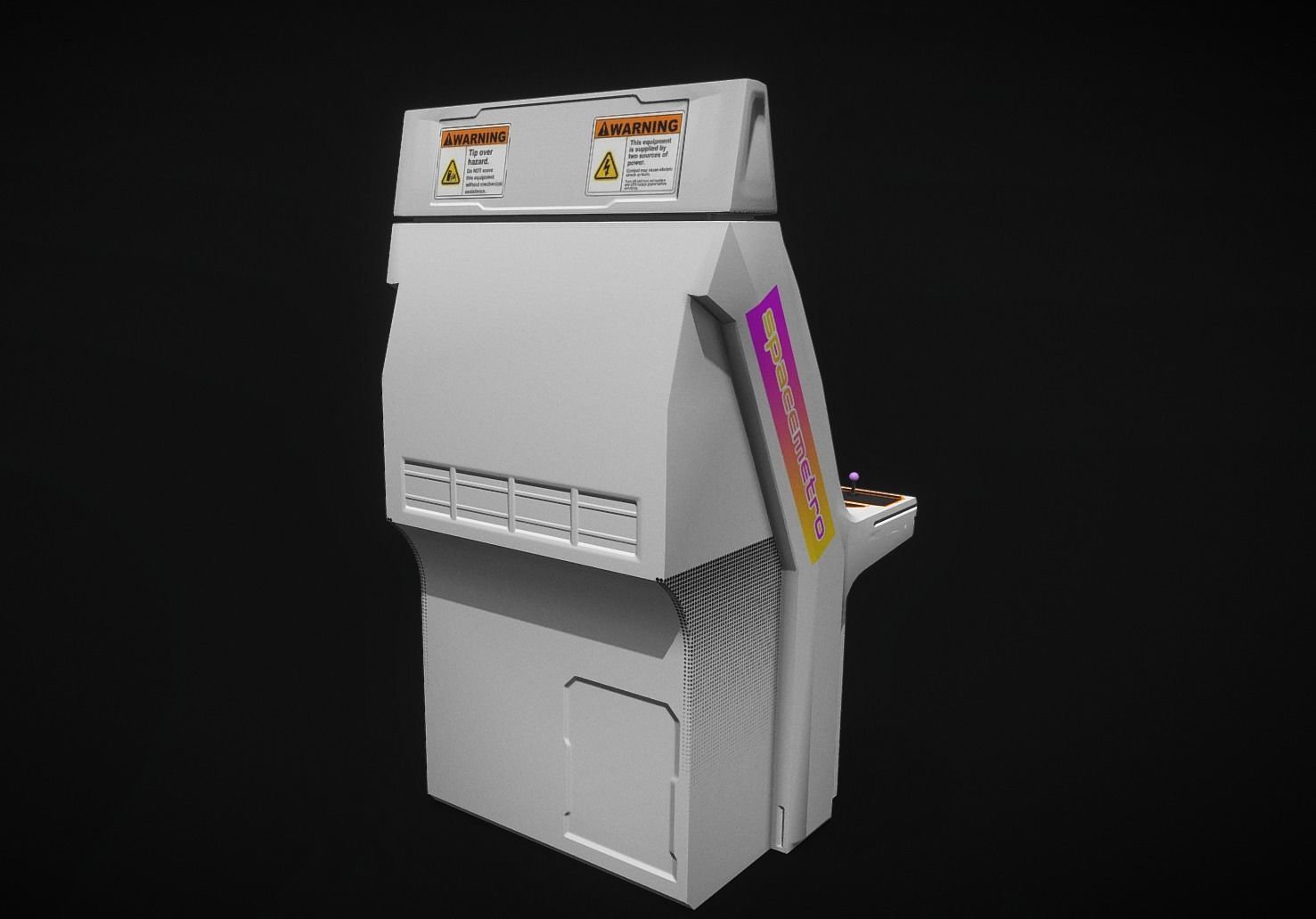 3D model Metrospace Arcade Machine Retro Game Cabinet VR / AR / low ...