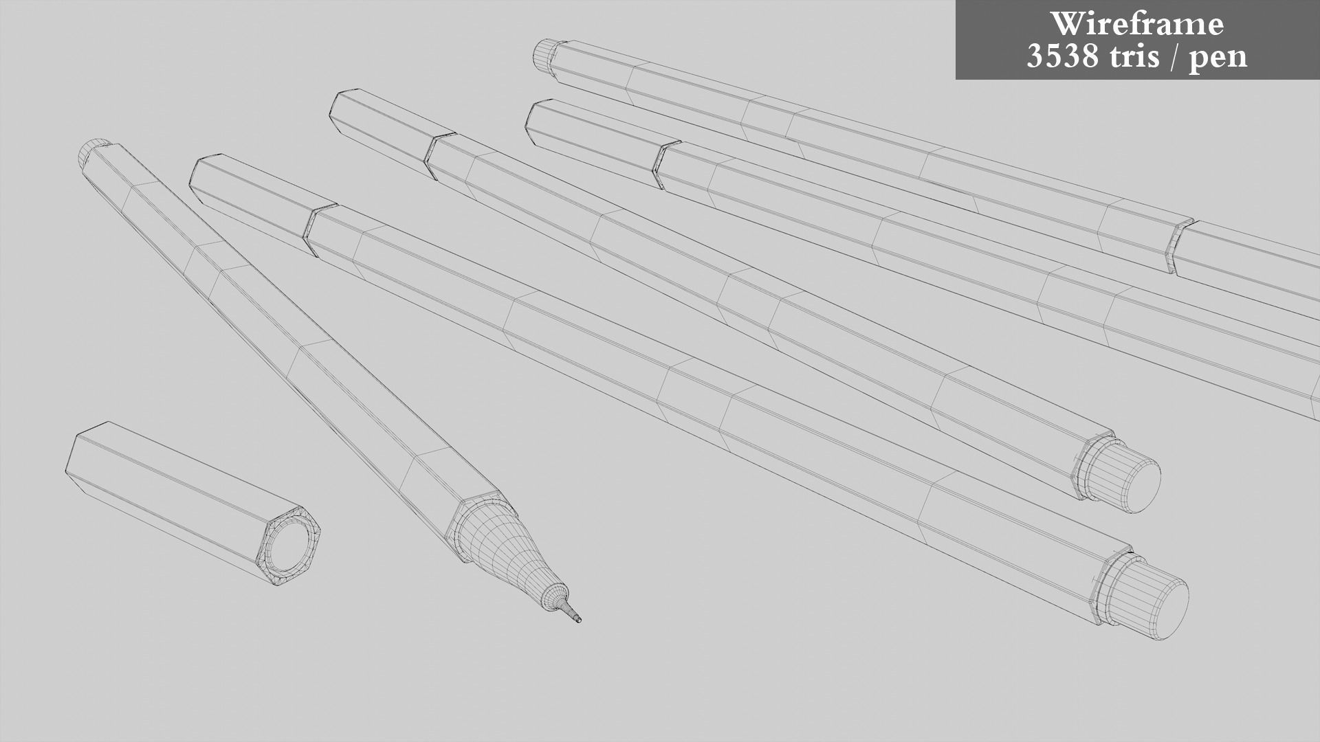 Stabilo Color Pen 3D Model free 3D model | CGTrader