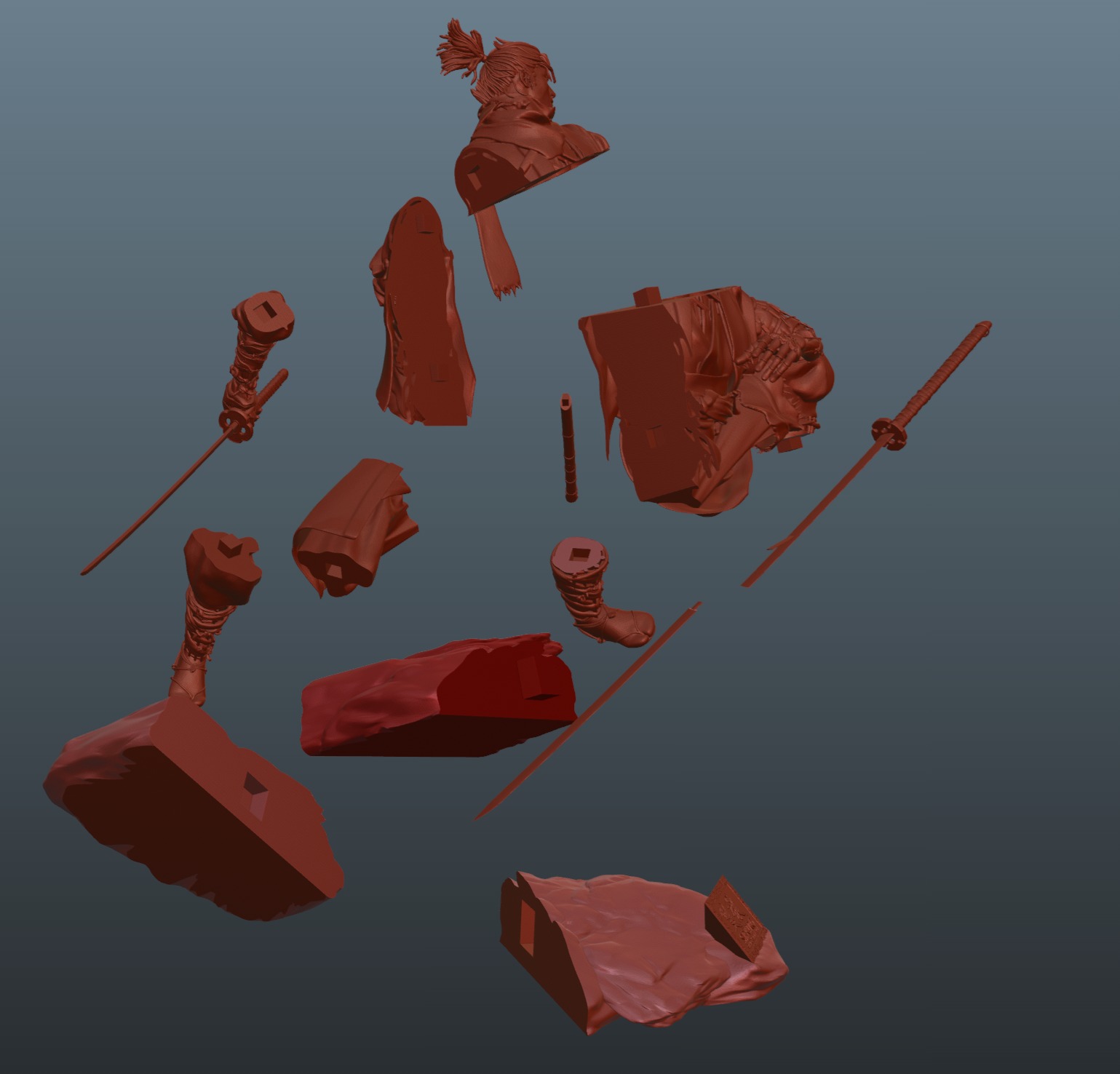 SEKIRO SEKIRO SHADOWS DIE TWICE OR THREE OR 4 OR A THOUSAND 3D model 3D ...