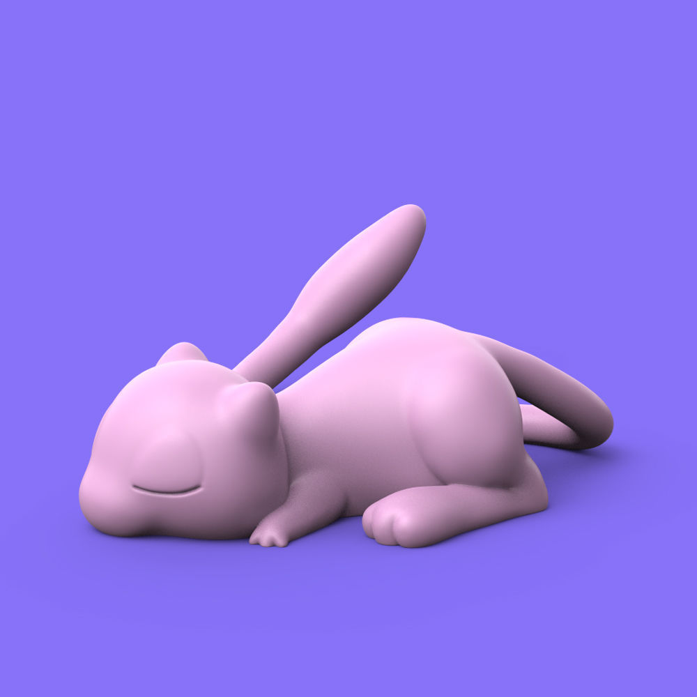 POKEMON - MEW SLEEPING 3D model 3D printable | CGTrader