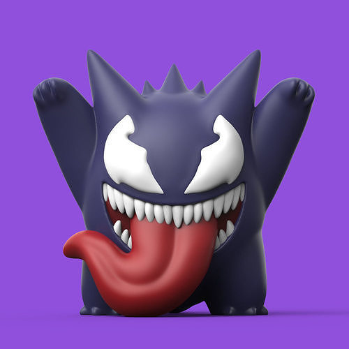 POKEMON - VENOM x GENGAR 3D model 3D printable | CGTrader