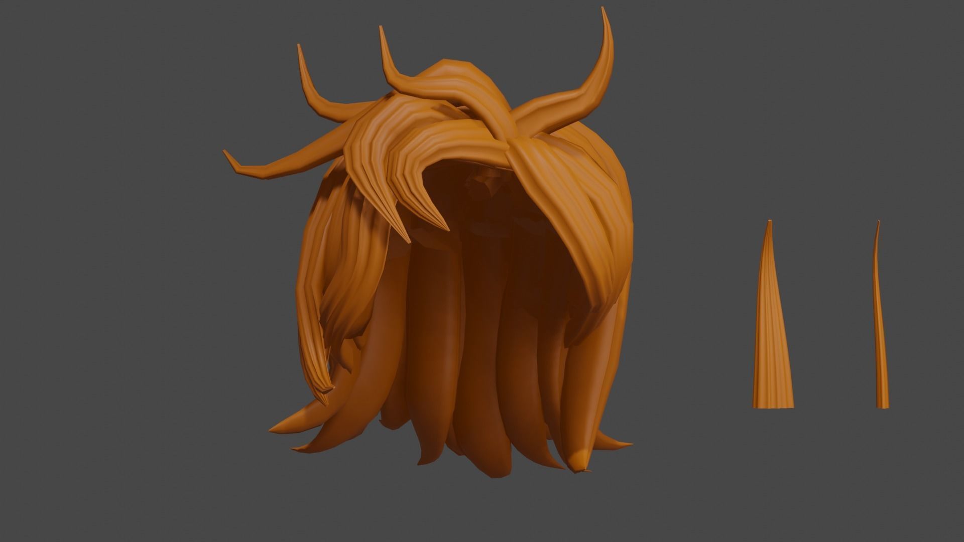 3D model Stylize Hair with Blender curve VR / AR / low-poly | CGTrader