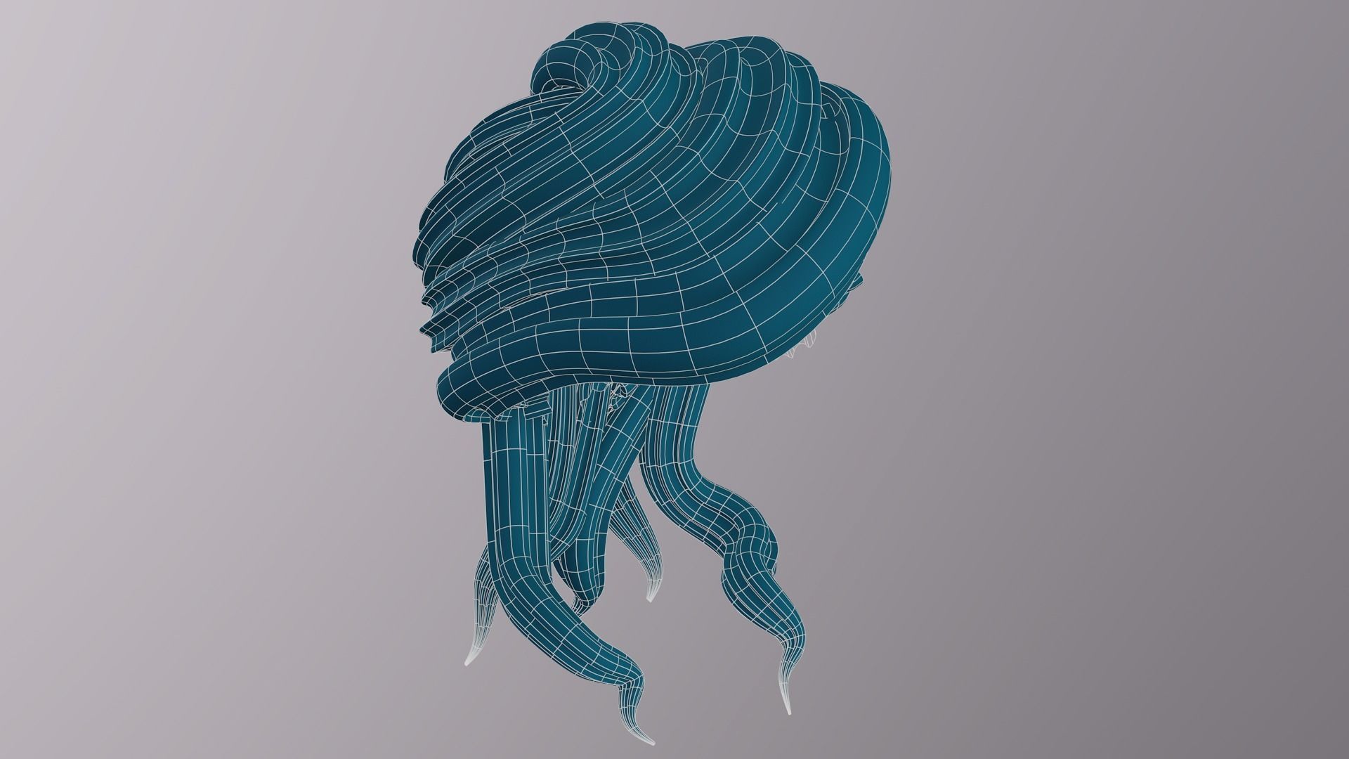 3D model Stylize Hair with Blender curve 2 VR / AR / low-poly | CGTrader