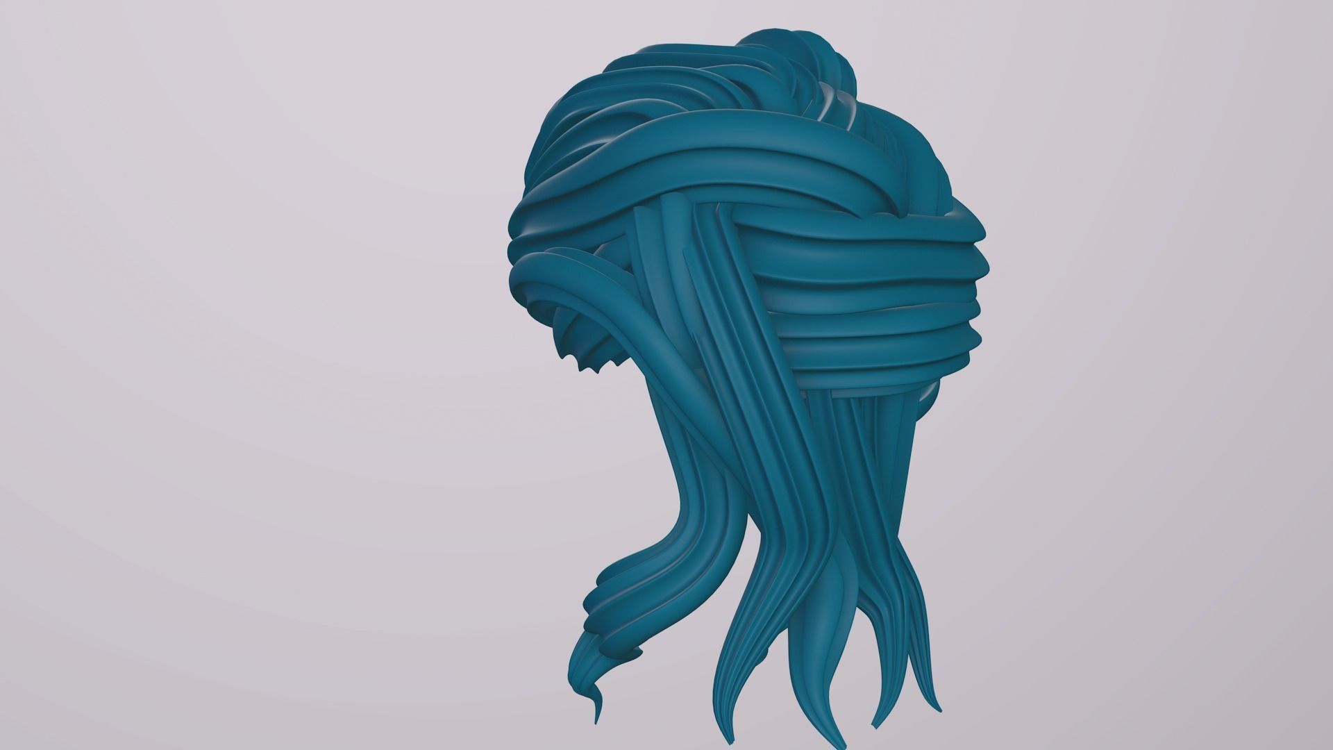 3D model Stylize Hair with Blender curve 2 VR / AR / low-poly | CGTrader